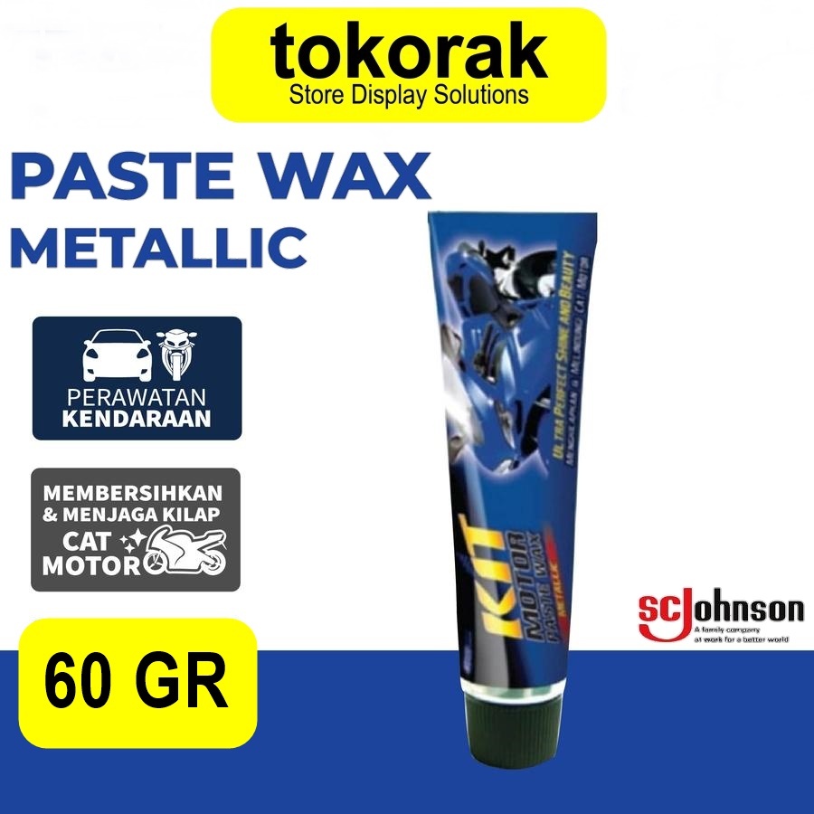 Jual KIT PASTE WAX METALLIC CAR 60 GR TUBE BIRU 60GR POLES KOMPON MOTOR ...