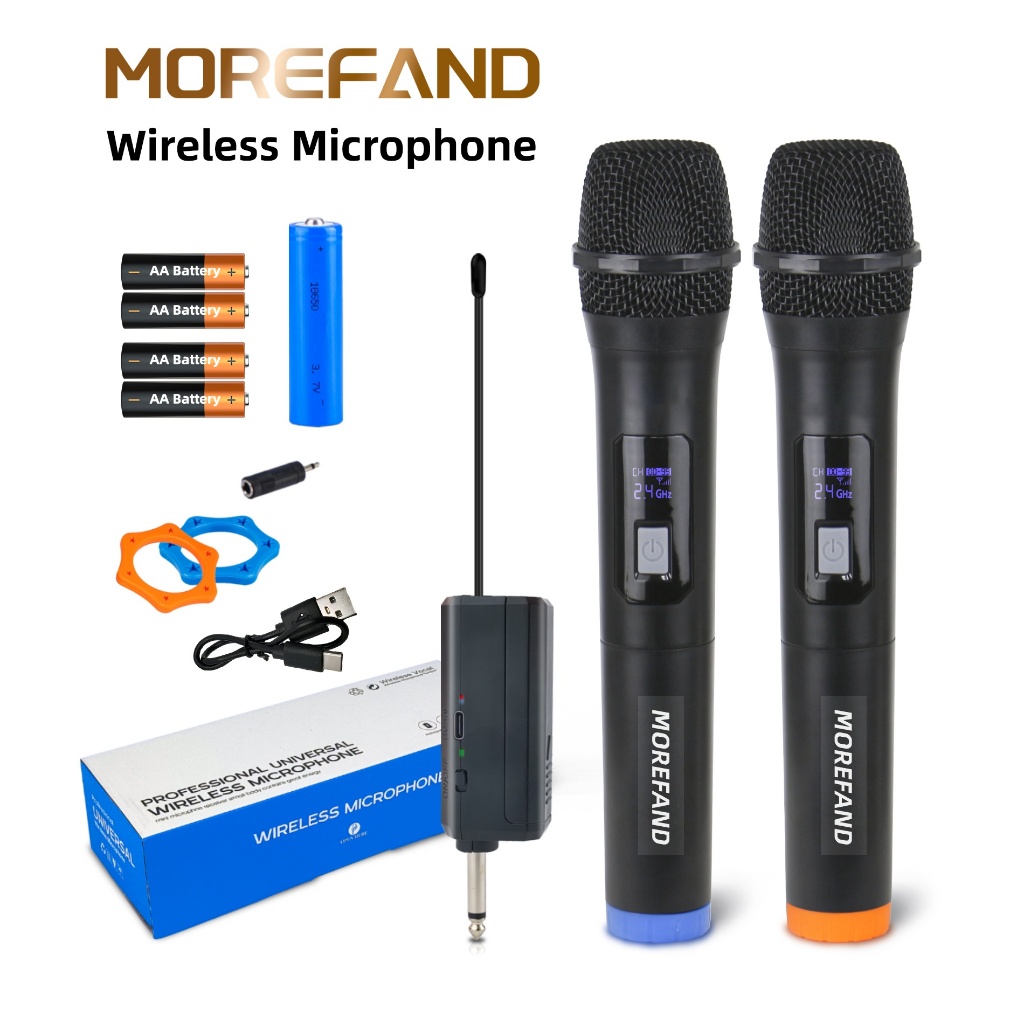 Jual Microphone Wireless Mikrofon mic wireless Tanpa Kabel Frekuensi ...