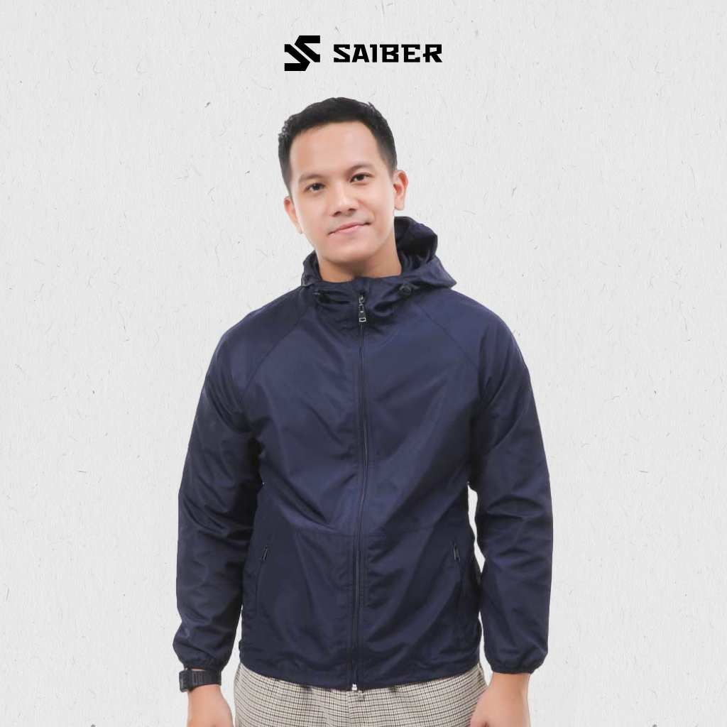 Jual Saiber - Running Jacket Basic Windbreaker UV Protection Foldable ...