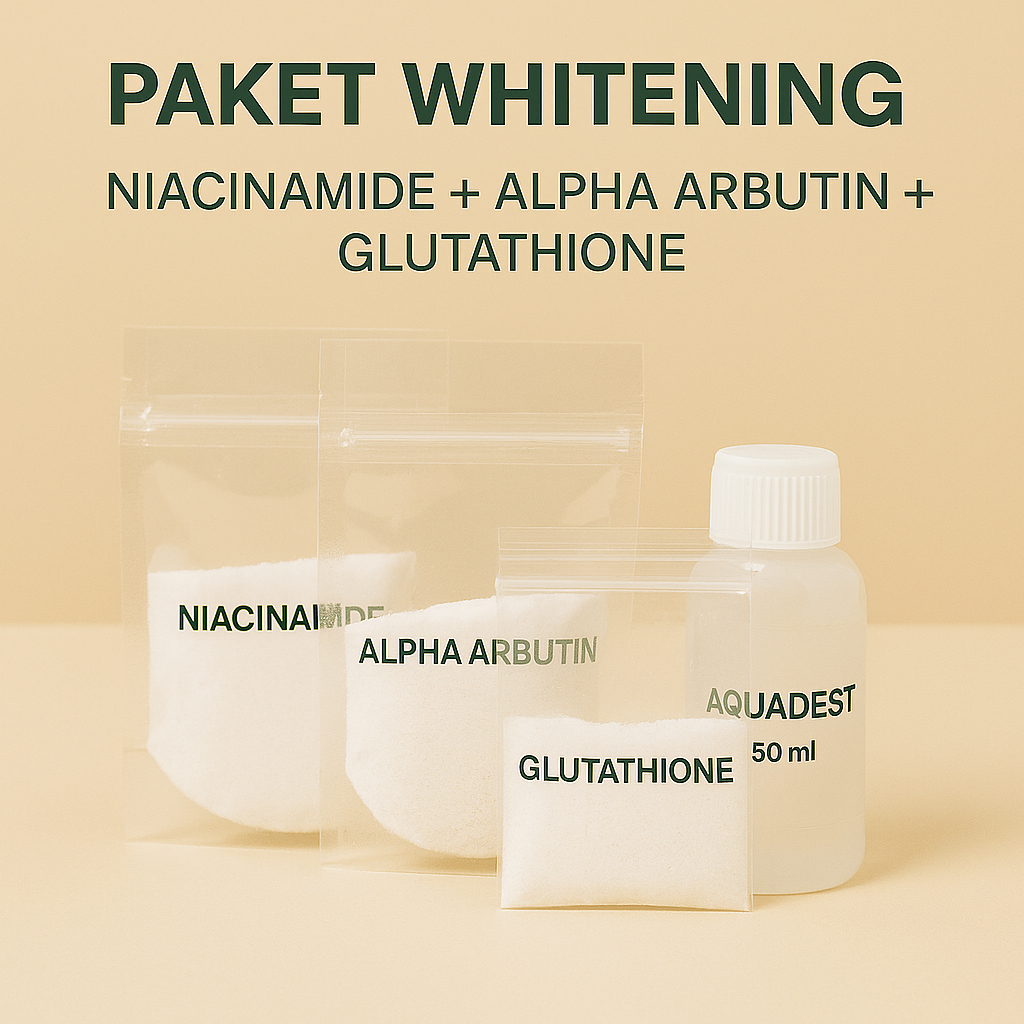 Jual Paket Whitening Niacinamide Alpha Arbutin L - Glutathione untuk ...