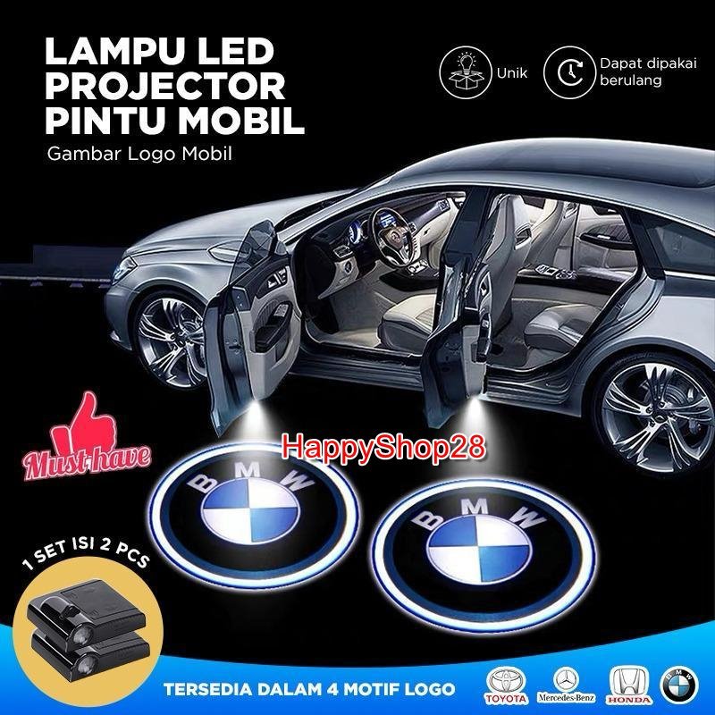 Jual Lampu Logo LED Sorot Pintu Mobil / Lampu Proyektor Logo Pintu ...