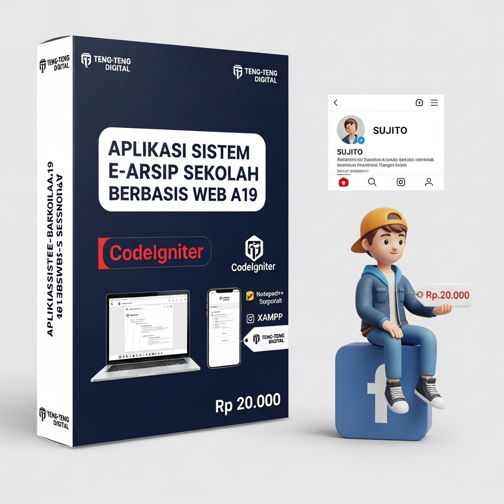 Jual APLIKASI SISTEM E-ARSIP SEKOLAH BERBASIS WEB A19 | Shopee Indonesia