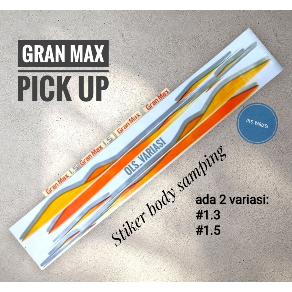 Jual Stiker Grand max pick up / Stiker Gran max pick up / List body ...