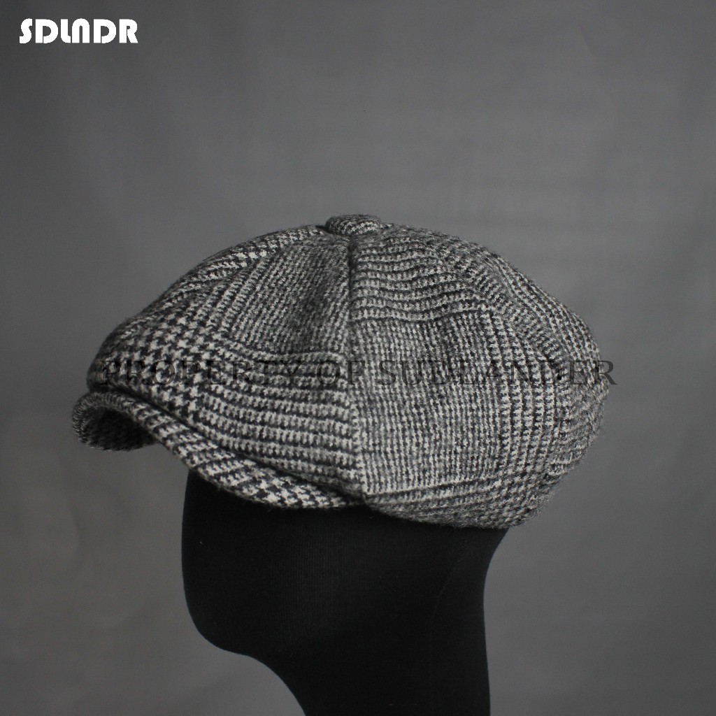 Jual Sudlander Newsboys cap Topi Mafia katalog Warna Abu Bahan Wool ...