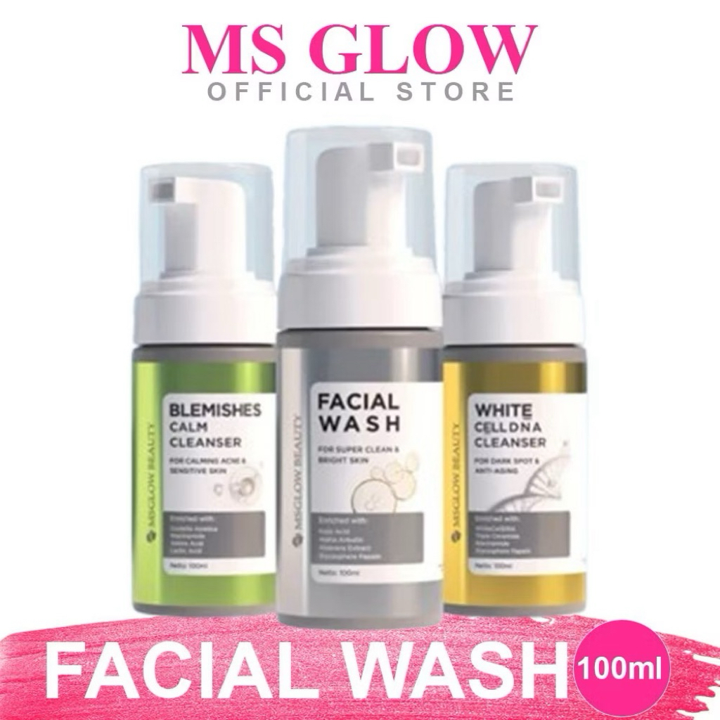 Jual MS GLOW FACIAL WASH / SABUN WAJAH MS GLOW ORIGINAL ALL VARIANT ...