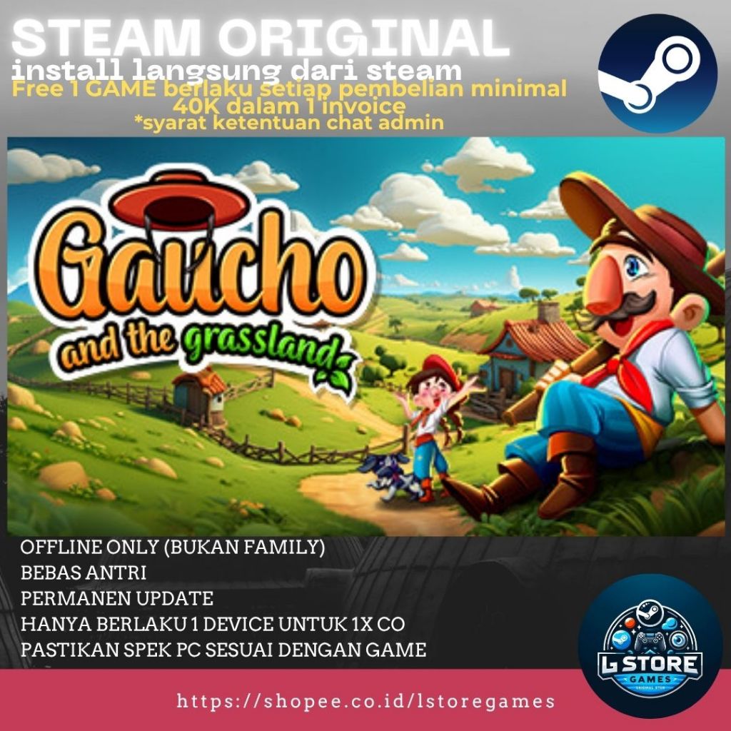 Jual Gaucho and the Grassland Game Mac + PC Original Offline | Shopee ...