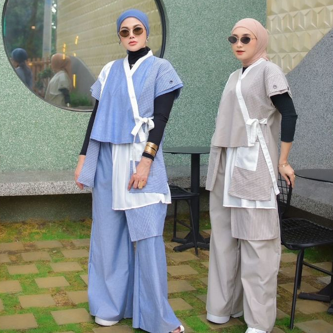 Jual Couple Phiu Mhiu by Numiaa Fashion I Setelan Katun Pasangan Muslim ...