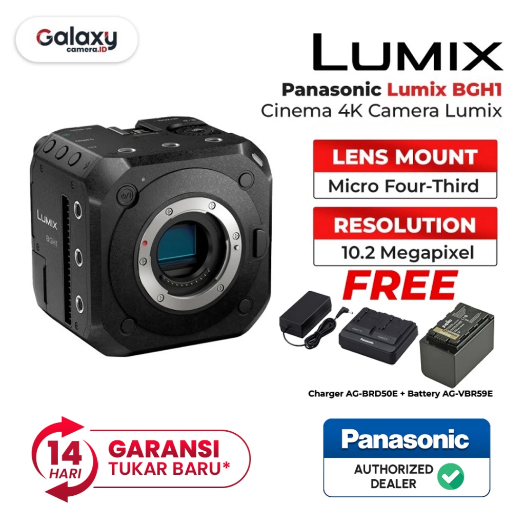 Jual Panasonic Lumix BGH1 Cinema 4K Camera Lumix BGH 1 4K Garansi Resmi | Shopee Indonesia