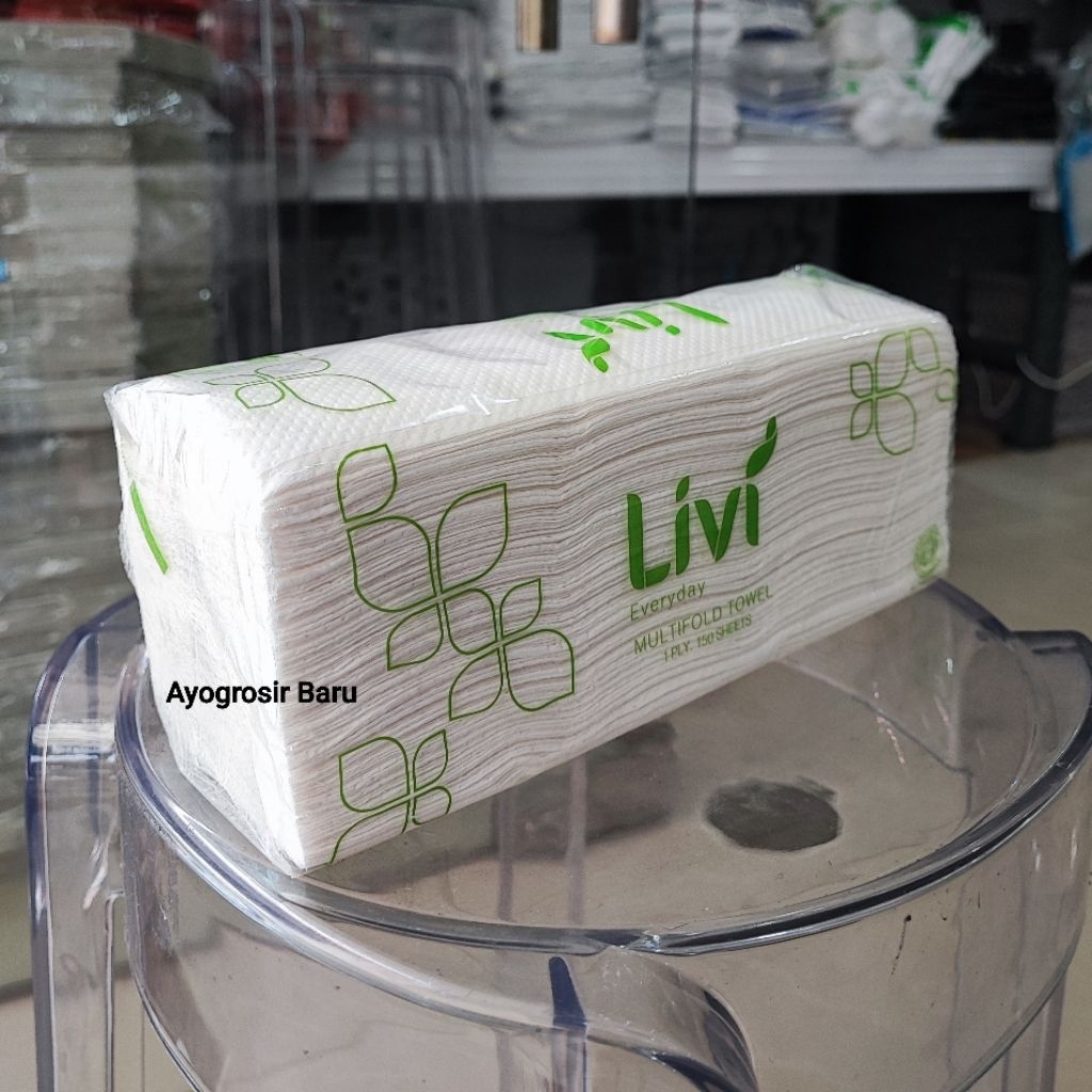 Jual Tisue Livi Towel isi 150 sheets Tissue Embos Toilet Cuci Tangan ...