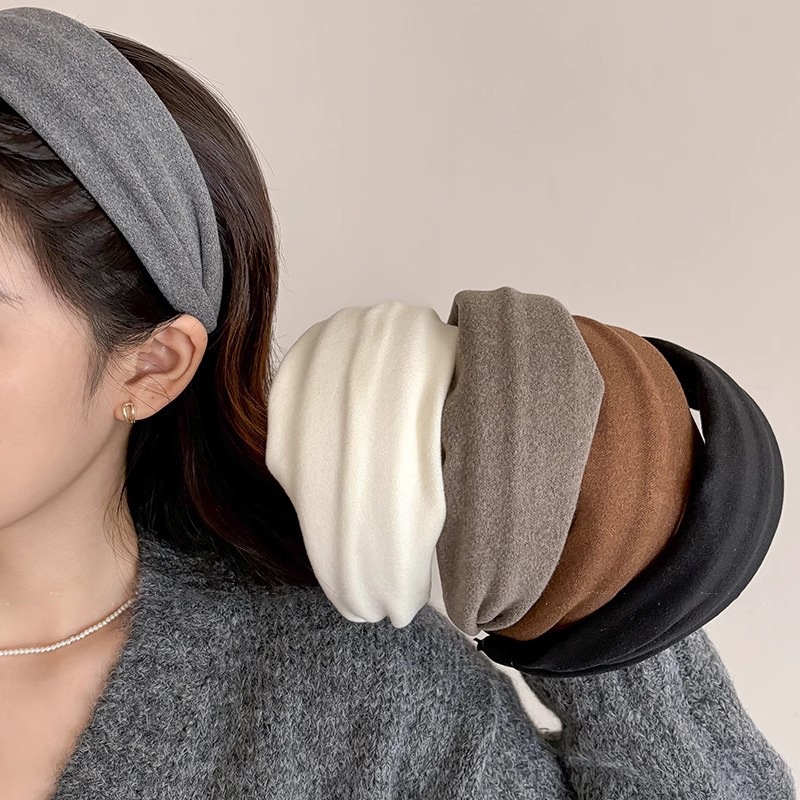 Jual Bando Korea Premium Jumbo Bahan Spandex Bandana Lebar Plain Wide ...