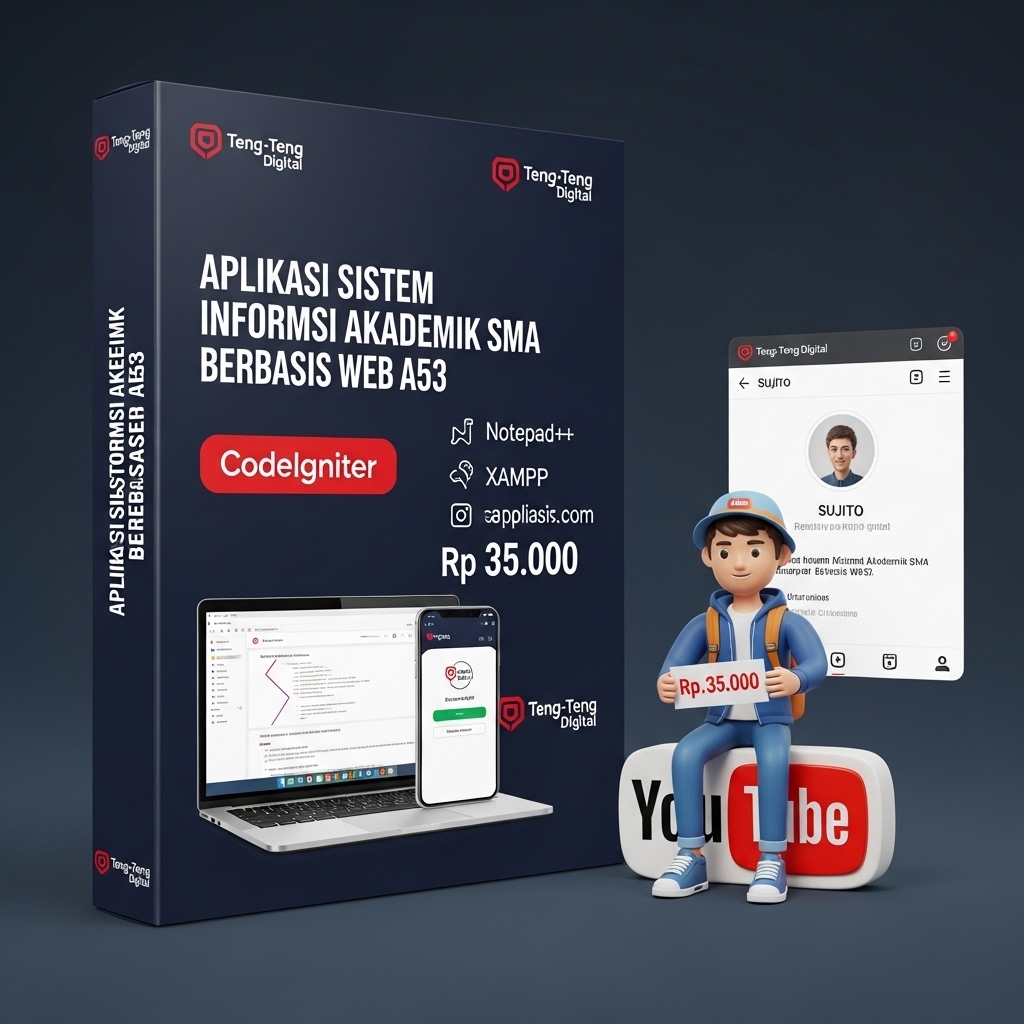 Jual APLIKASI SISTEM INFORMASI AKADEMIK BERBASIS WEB A53 | Shopee Indonesia