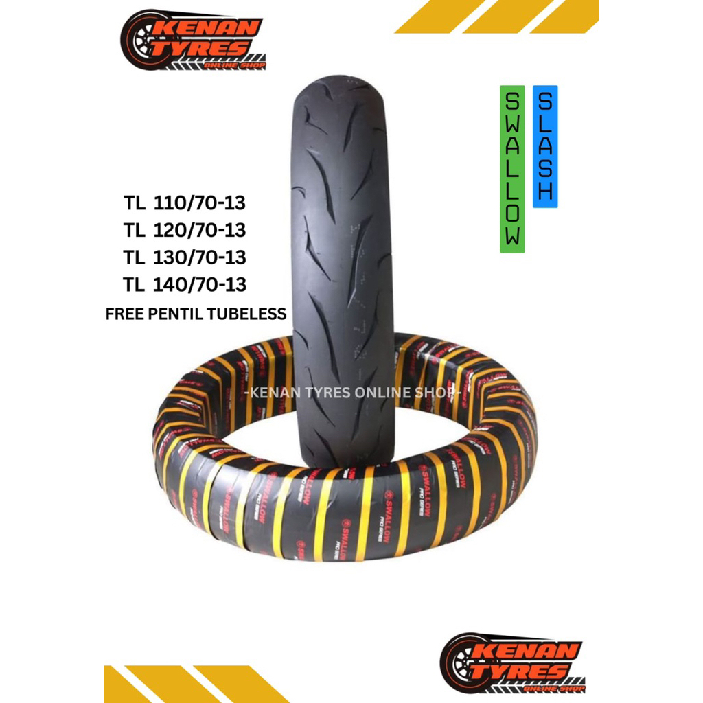 Jual Ban Luar Tubeless Metic Donat Nmax Swallow Pro Series SLASH SB-151 ...