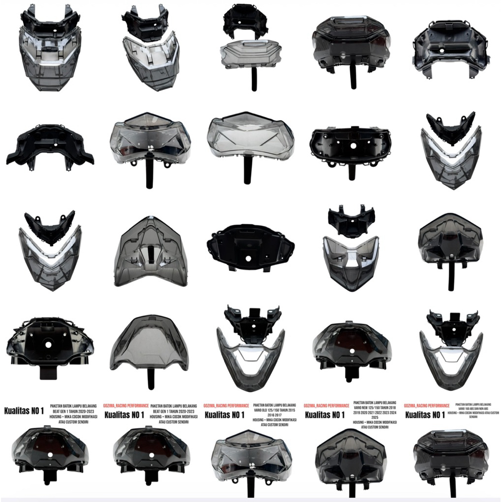 Jual paket lampu batok belakang dan Mika lampu belakang motor matic ...
