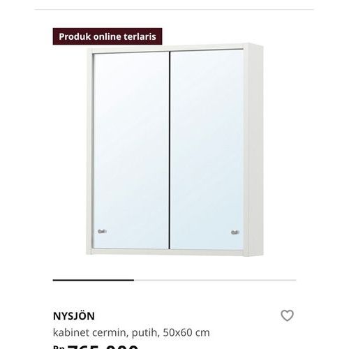 Jual Aleesha Cermin Cabinet / Kabinet / Cermin Kamar mandi / Cermin Rak ...