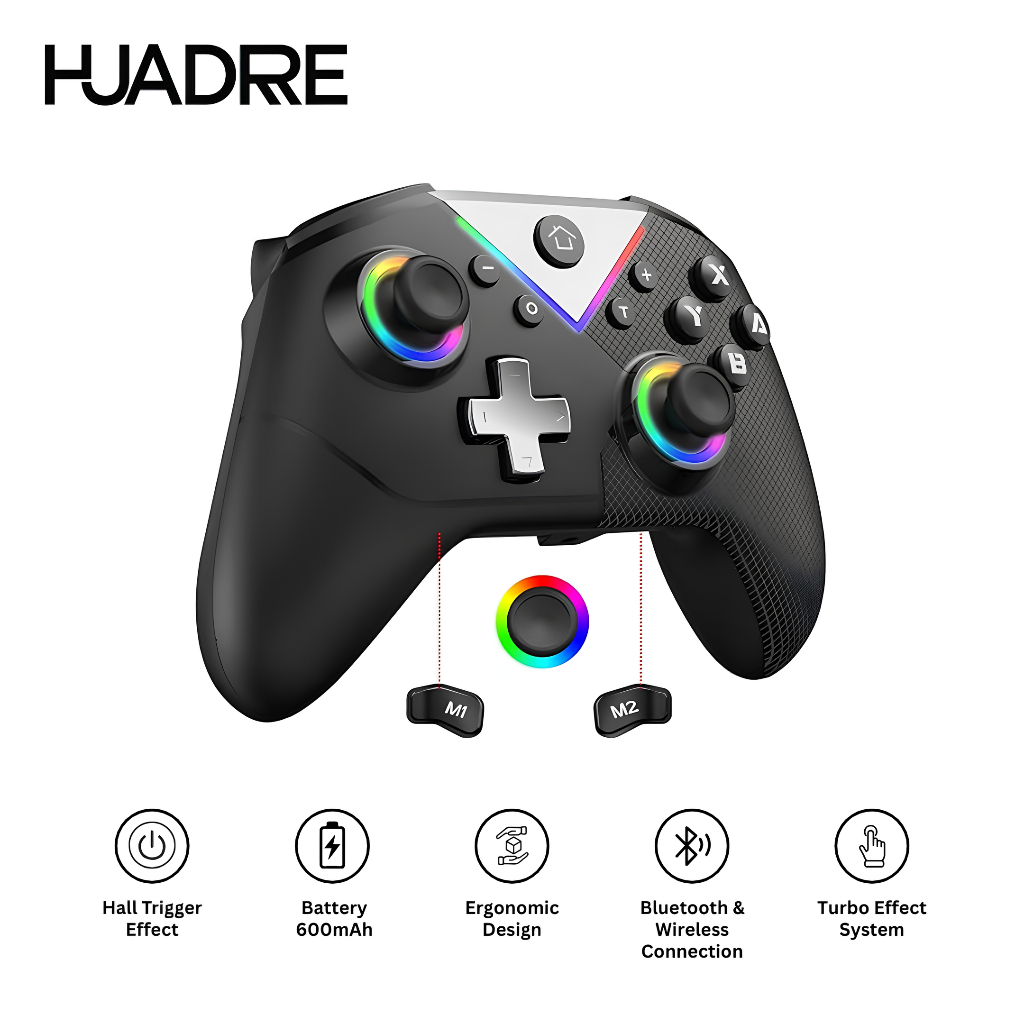 Jual HUADRRE Gamepad Stik Controller Bluetooth Wireless Gaming Joystick Android IOS Switch ...