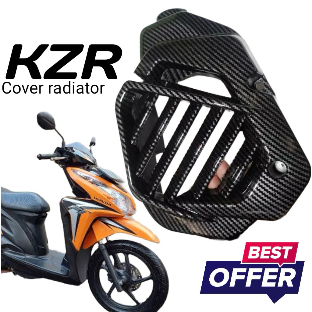 Jual Tutup Radiator Carbon Vario 125 KZR radiator vario bohlam carbon ...