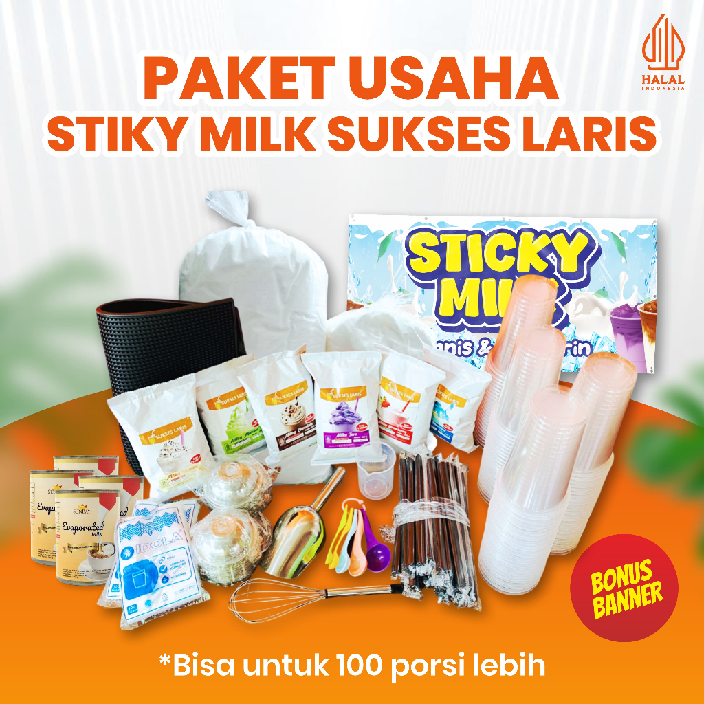Jual STICKY MILK (PAKET USAHA) | PAKET USAHA STICKY MILKY | MILK STICKY ...