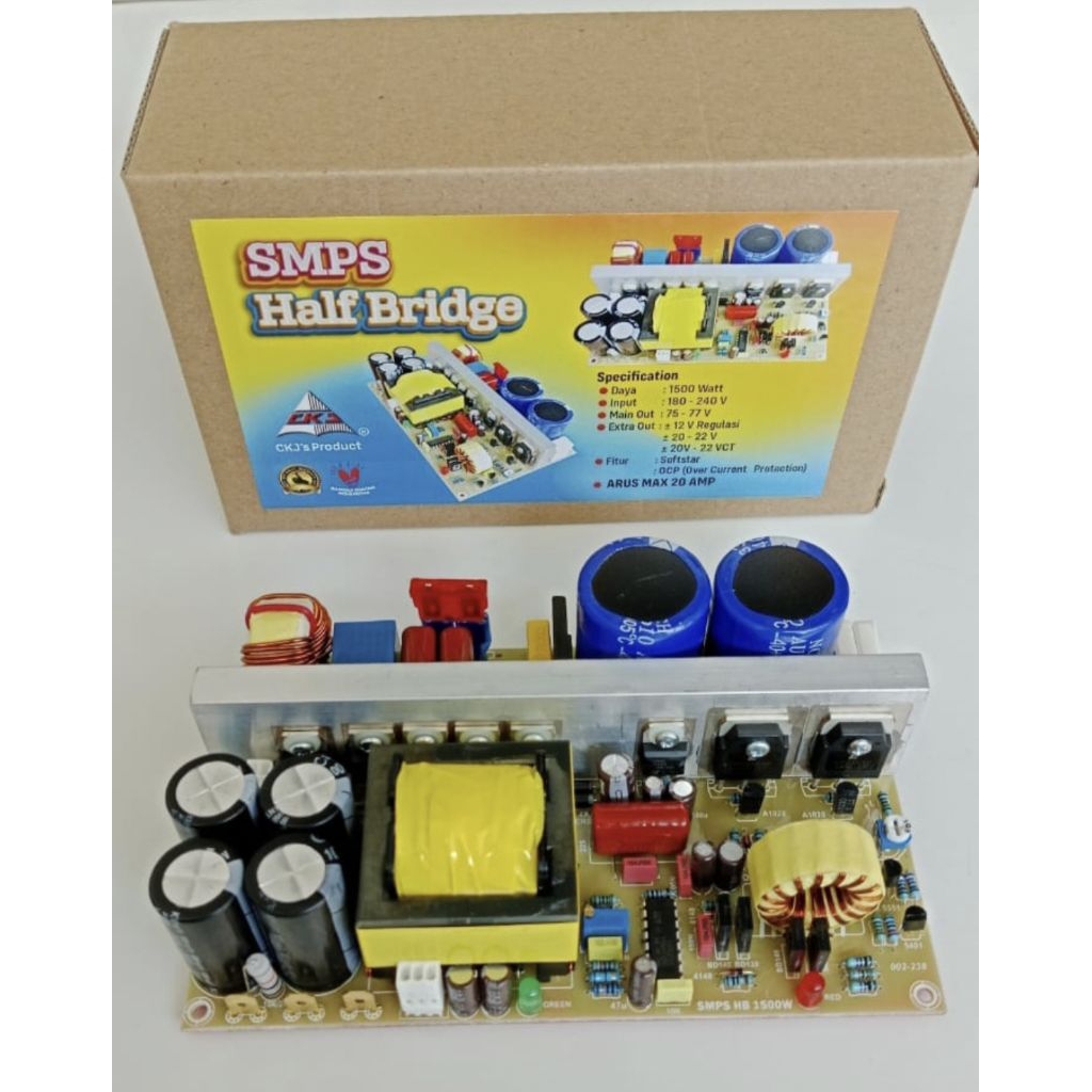 Jual SWITCHING SMPS HALF BRIDGE CKJ 75 - 77 VDC PCB FIBER | Shopee ...