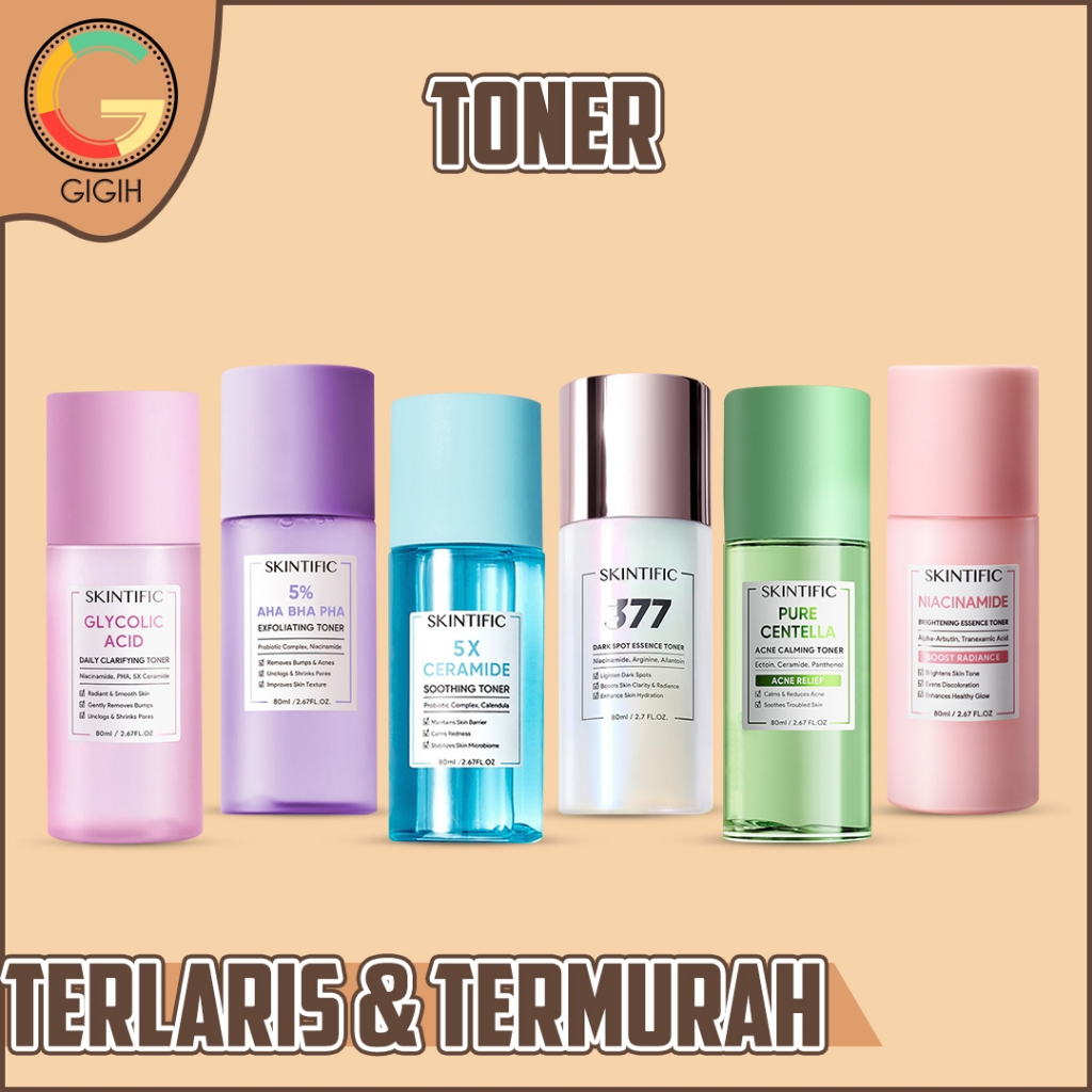 Jual SKINTIFIC TONER 80ML SERIES ( READY SEMUA VARIAN ) | Shopee Indonesia