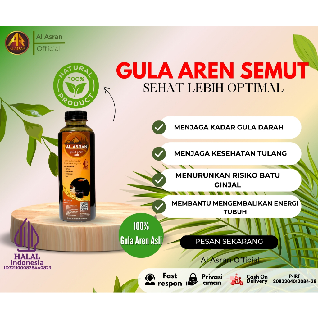 Jual Gula Aren Cair Al asran 100% gula aren asli tanpa campura tanpa ...