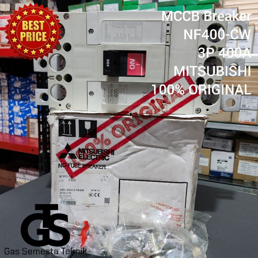 Jual MCCB BREAKER MITSUBISHI NF400-CW 3P 400A | Shopee Indonesia