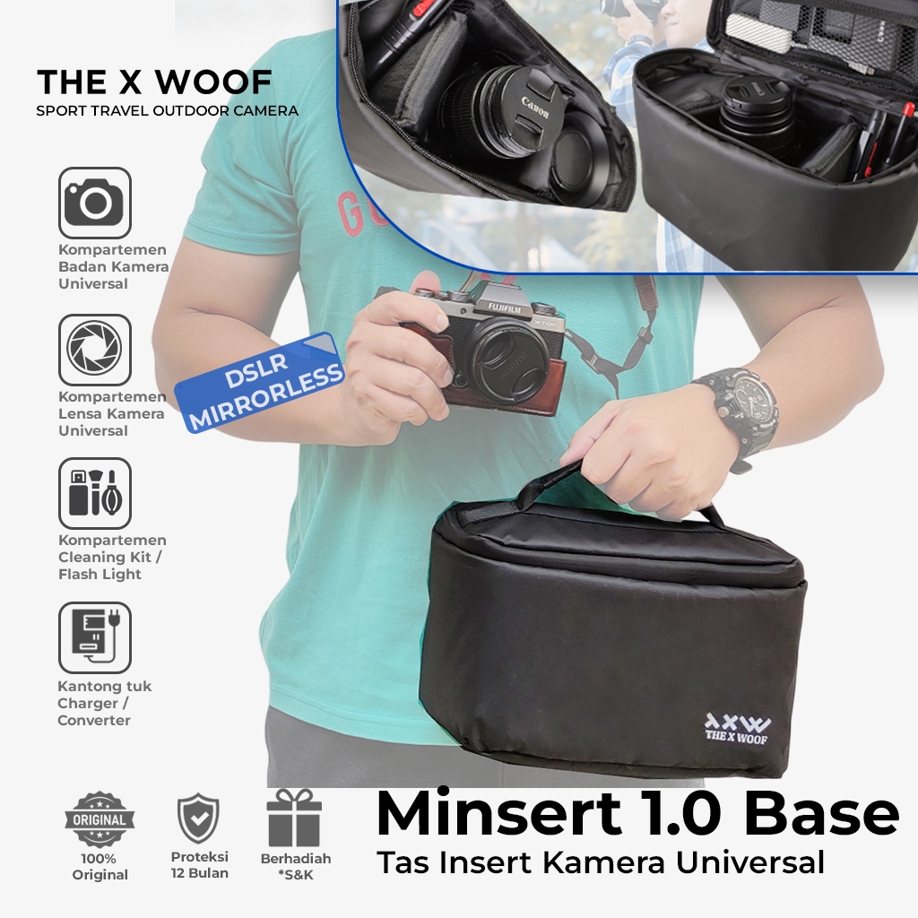 Jual The X Woof Minsert1Base Tas Kamera Mirrorless DSLR Tas Kamera DSLR ...