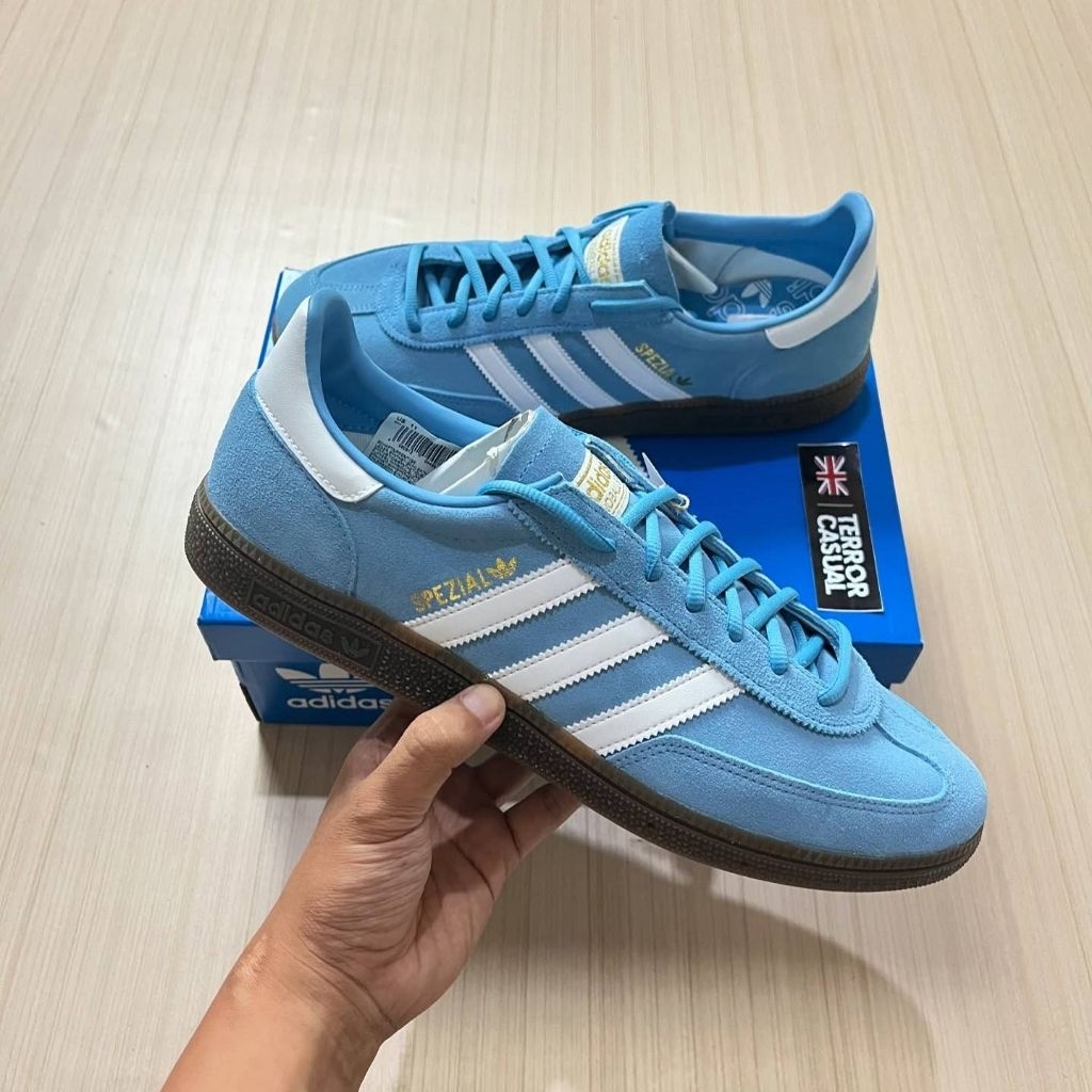 Jual Adidas Handball Spezial Ice Blue Originals BNIBWT | Shopee Indonesia