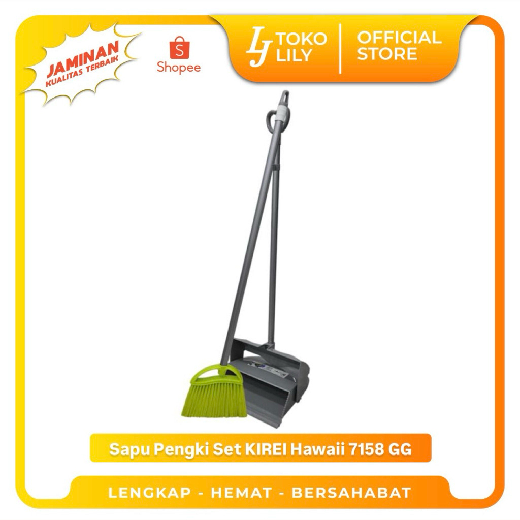Jual Sapu Pengki Set KIREI Hawaii Abu 7158 GG | Shopee Indonesia