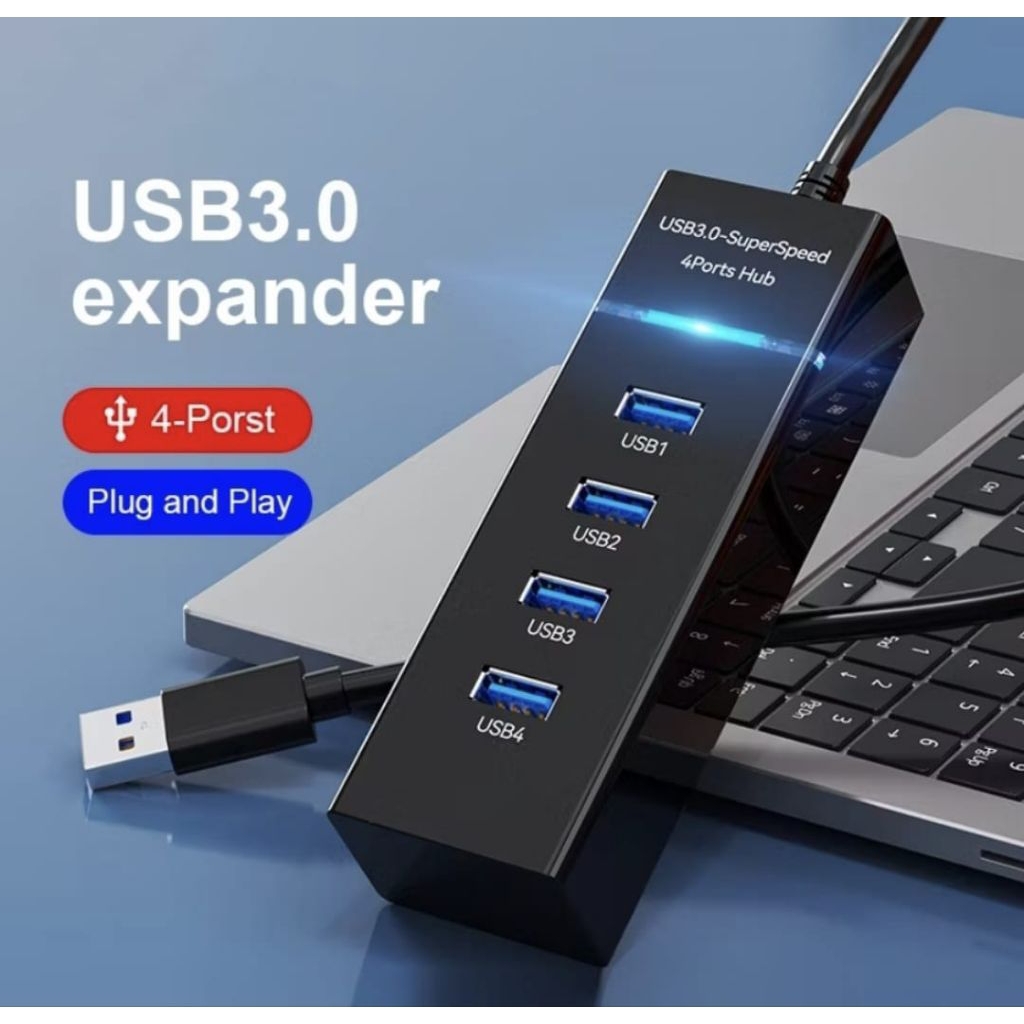 Jual USB Hub 3.0 High Speed Up To 5Gbps For USB /Flash Disk/Mouse/USB ...