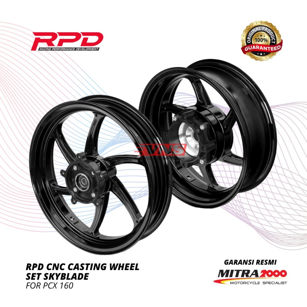 Jual RPD CNC Casting Wheel Set Skyblade For PCX 160 | Shopee Indonesia