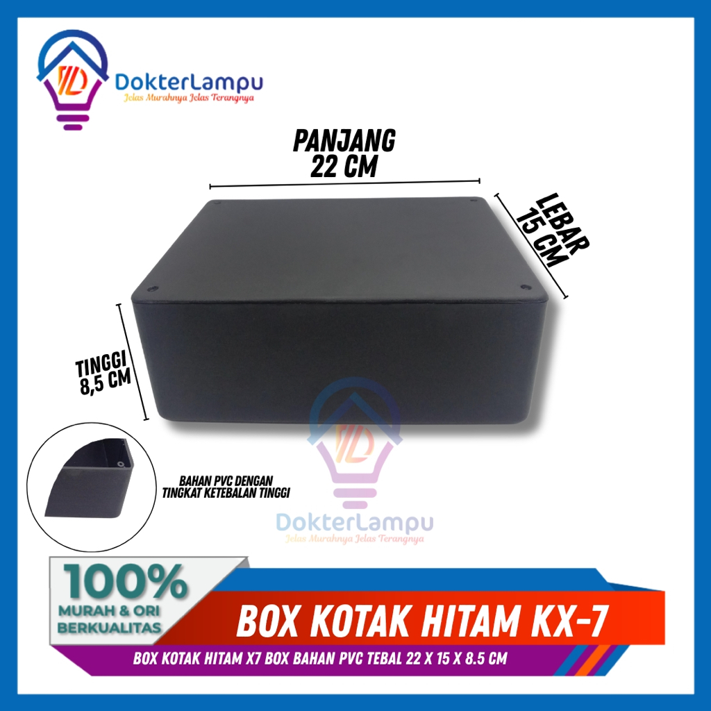 Jual Box kotak plastik hitam X7 BOX KX-7 21.5 X 14.5 X 8.5 CM-KX 7 | Shopee Indonesia