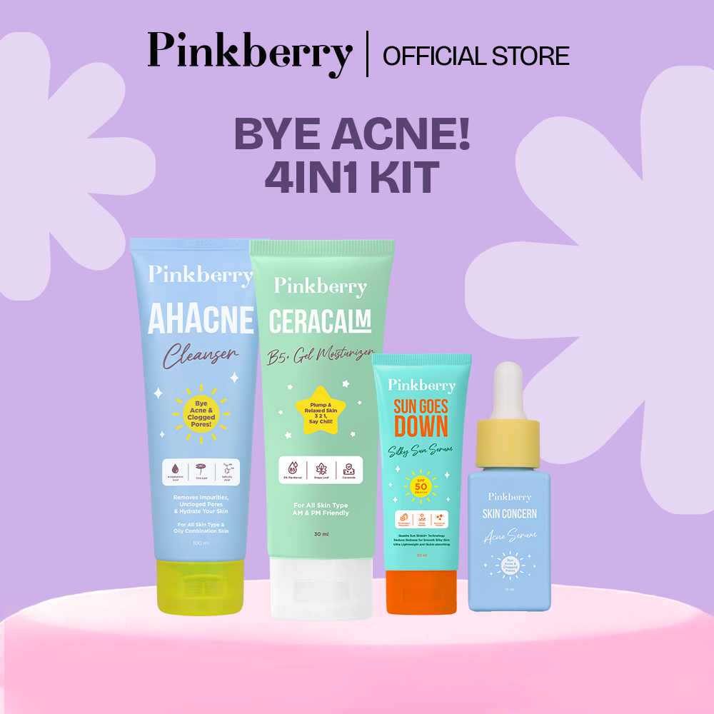 Jual 4in1 Bye Acne Kit - Acne Skincare Bundle (Cleanser + Serum ...