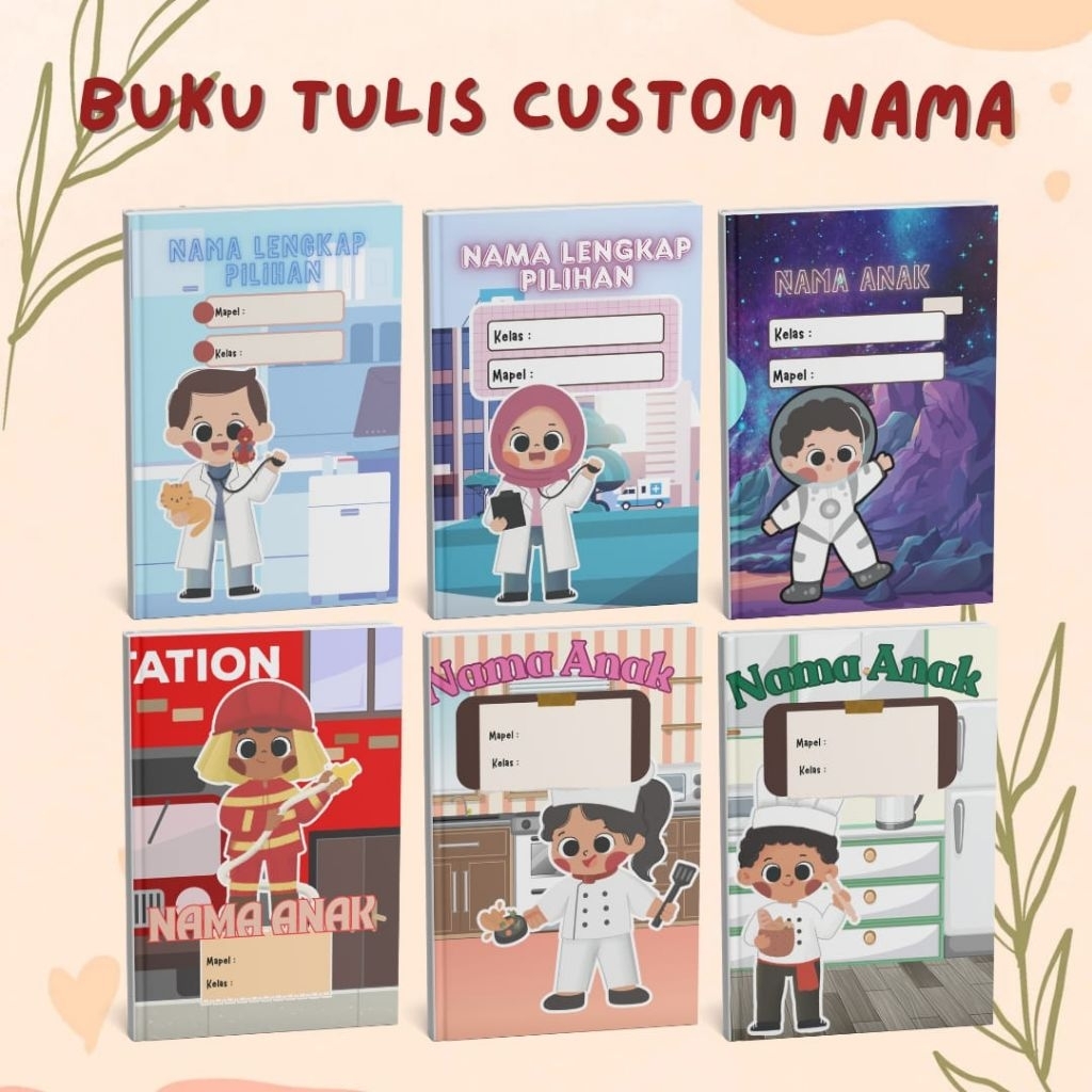 Jual BUKU TULIS CUSTOM NAMA, FOTO, dan TULISAN LAINNYA | Shopee Indonesia