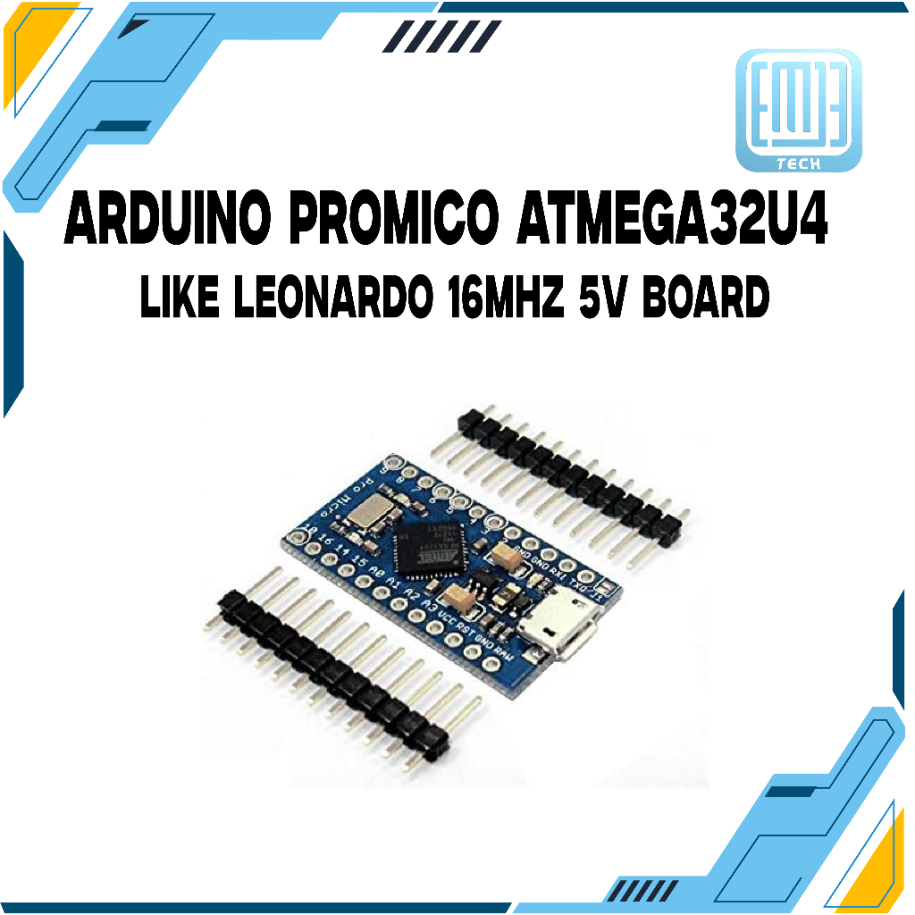 Jual Arduino Promicro Pro Micro Atmega32u4 Like Leonardo 16mhz 5v Board ...