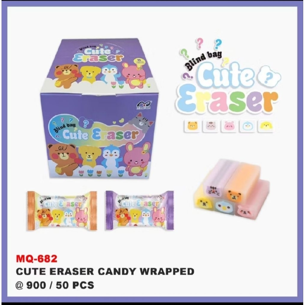 Jual (1pcs) Hapusan pensil/penghapus candy wrapper/hapusan | Shopee ...
