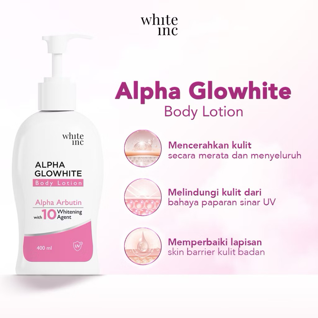 Jual [BUNDLING] WHITE INC AHA Body Serum + Alpha Glowhite Body Lotion ...