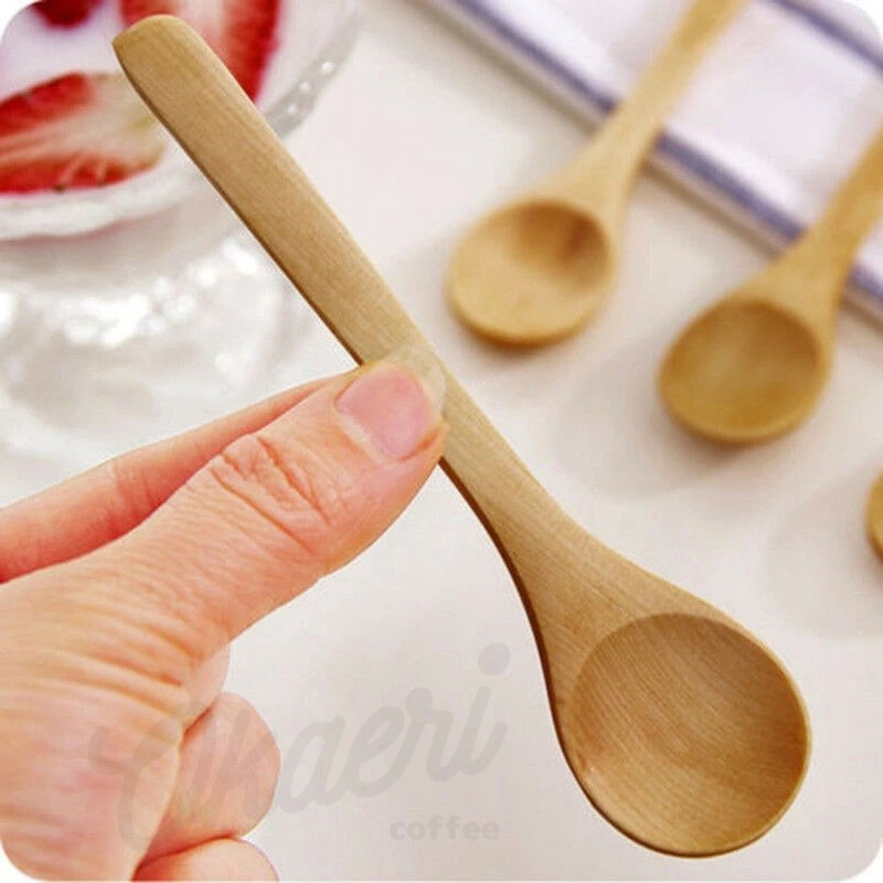Jual Okaeri Sendok Bambu Kecil 13cm / Sendok Madu Kopi Teh Gula Bumbu ...