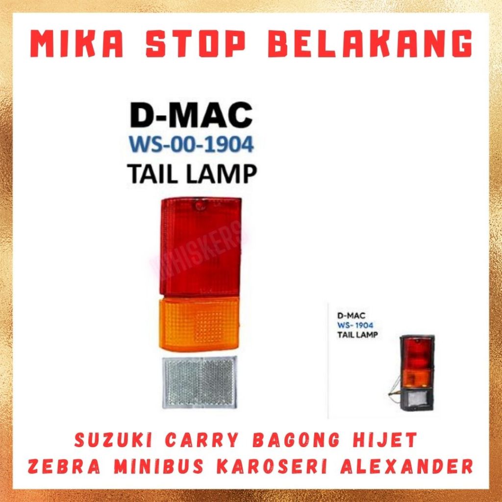 Jual [PCS] Mika Kaca Lampu Stop Lamp Rem Sein Sen Belakang Suzuki Carry Bagong Hijet Zebra ...