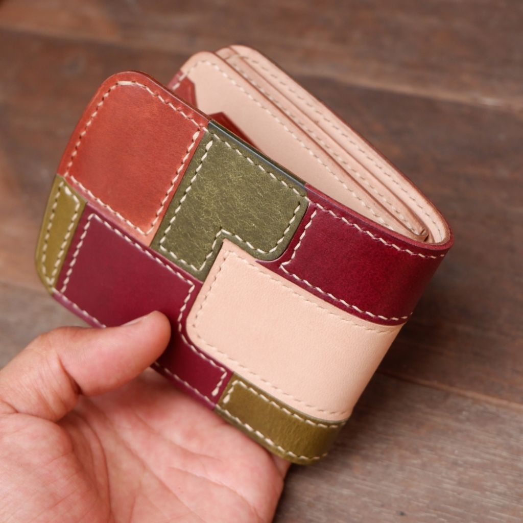 Jual Patchwork Bifold Wallet Handmade Pueblo and Buttero Italian ...
