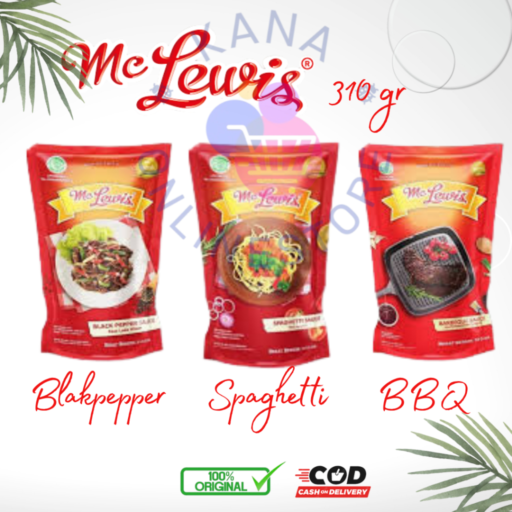 Jual Mc Lewis Sauce - 310g (Blackpepper, Spaghetti, BBQ) | Shopee Indonesia