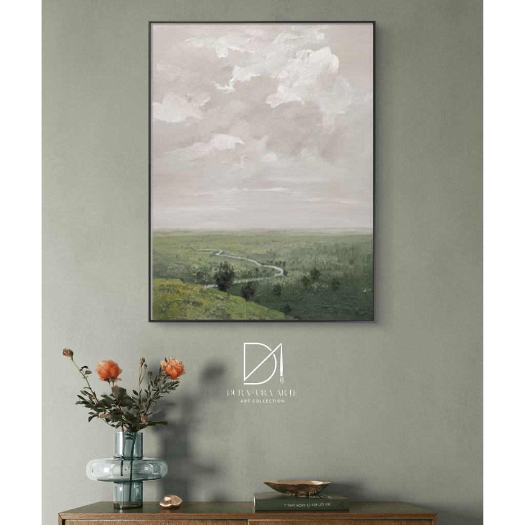 Jual Duratura - Lukisan Pemandangan dan Awan Cantik Minimalis Aesthetic ...