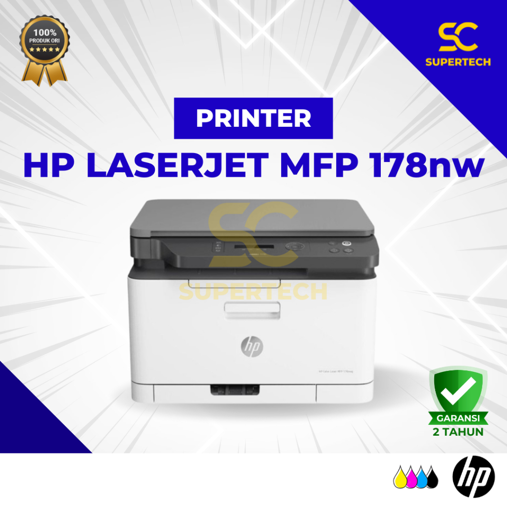 Jual HP Color Laser MFP 178nw HP Laserjet MFP-178nw 178 nw Laser Warna | Shopee Indonesia