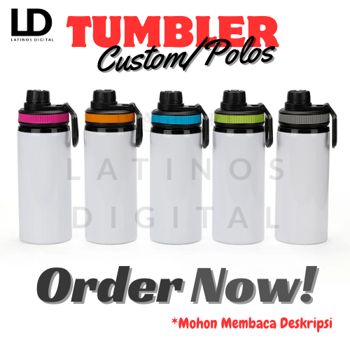 Jual Botol Tumbler Sublim Custom / Polos Kosongan - Coating Sublim Siap ...