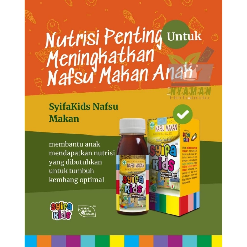 Jual Madu Anak SYIFA KIDS NAFSU MAKAN | ORIGINAL BPOM |Menambah nafsu ...