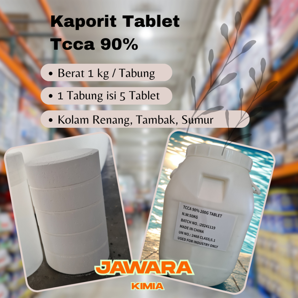 Jual TCCA Tablet 200 Gram /Kaporit Tablet - 50 KG (1 Pail) | Shopee ...