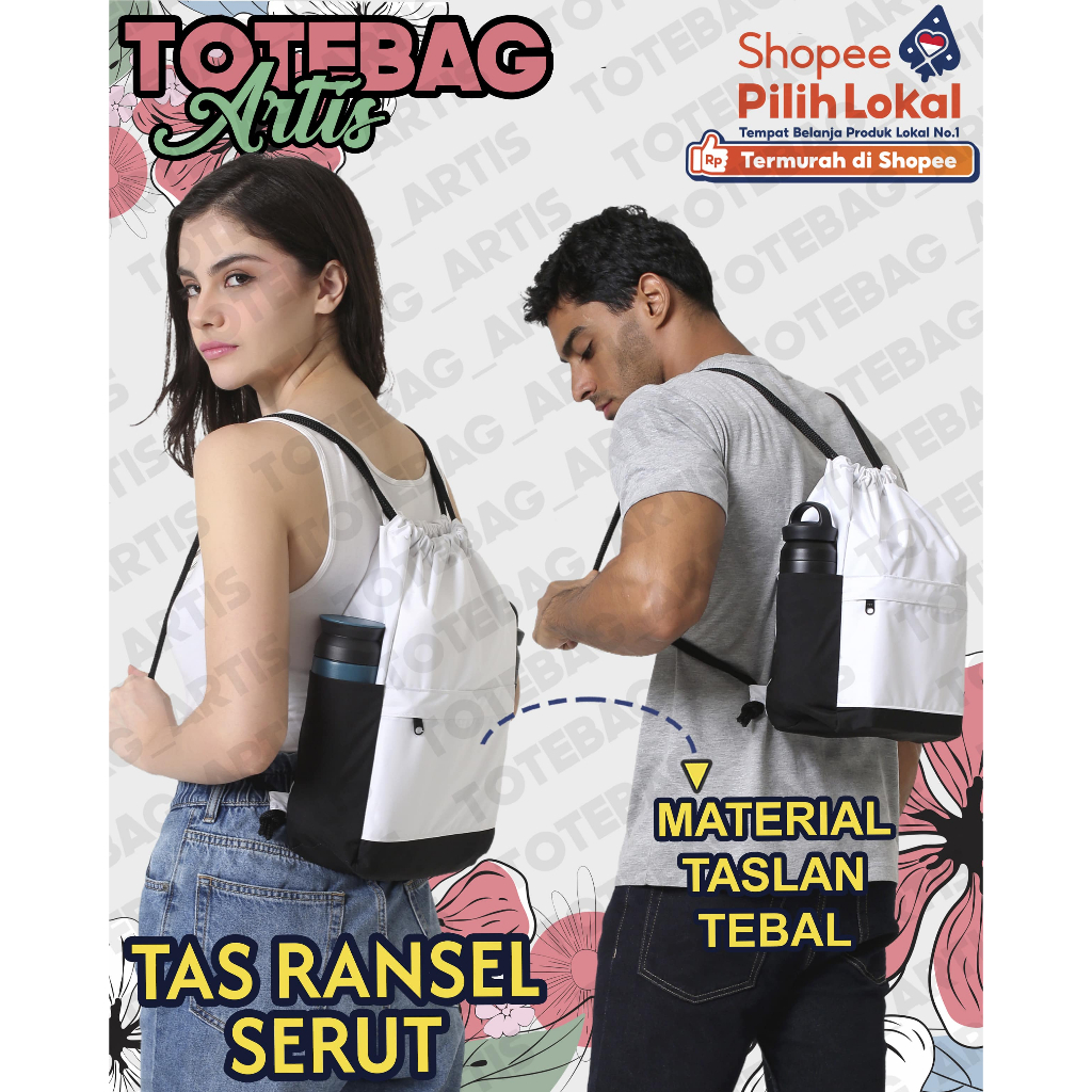 Jual 100% SESUAI GAMBAR - TAS RANSEL SERUT - TAS KASUAL SERUT - TAS ...