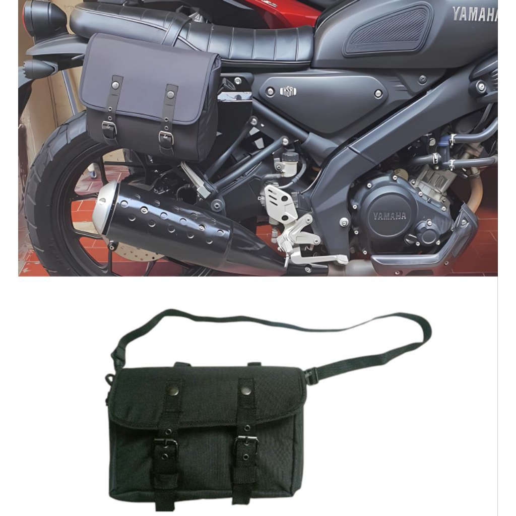 Jual POSTMAN BLACK - Tas motor Yamaha XSR 155 | side bag motor anti air ...