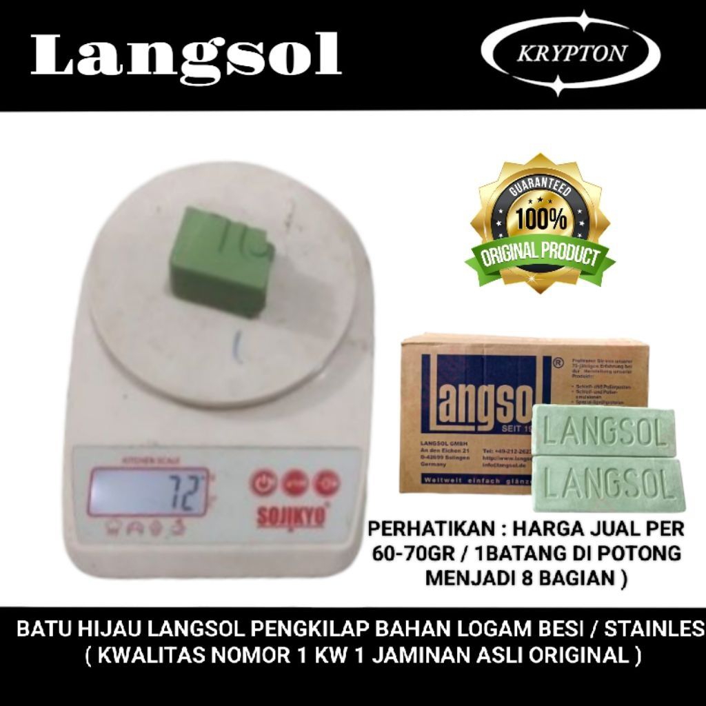 Jual BATU HIJAU LANGSOL 60GR ( kurang lebih ) PENGKILAP LOGAM GERMANY ...