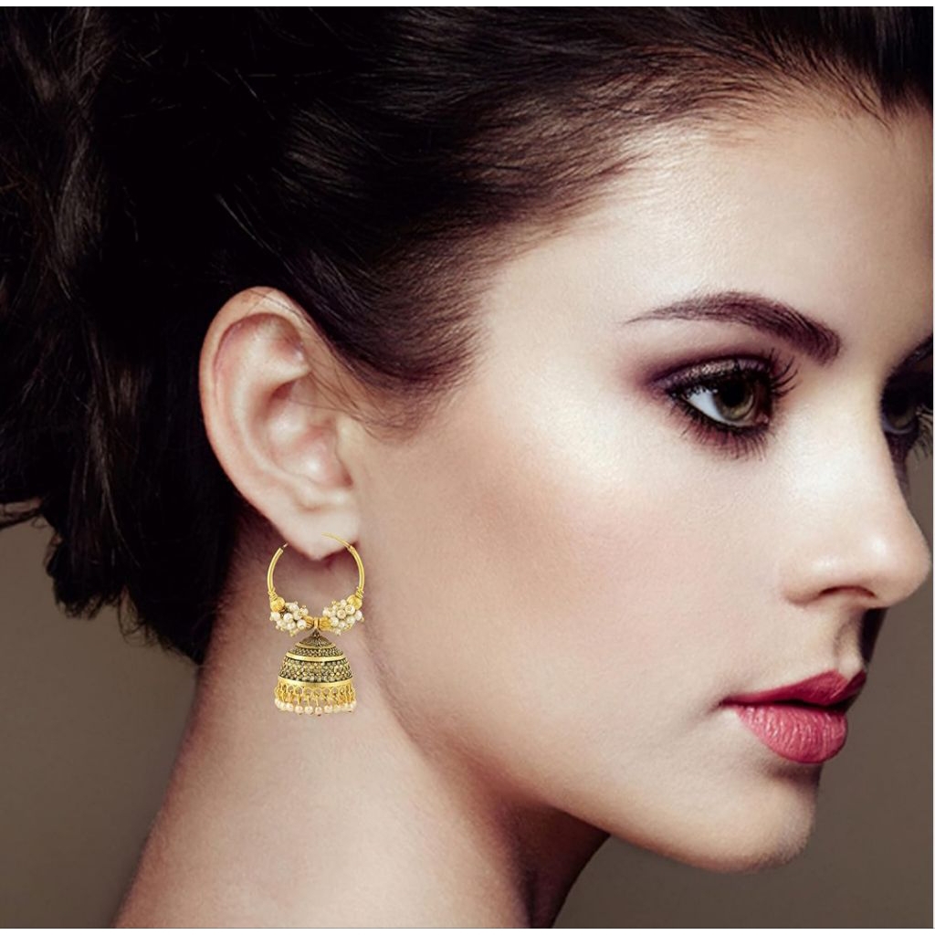 Jual Jhumka earing - Anting India, Aksesoris India | Shopee Indonesia