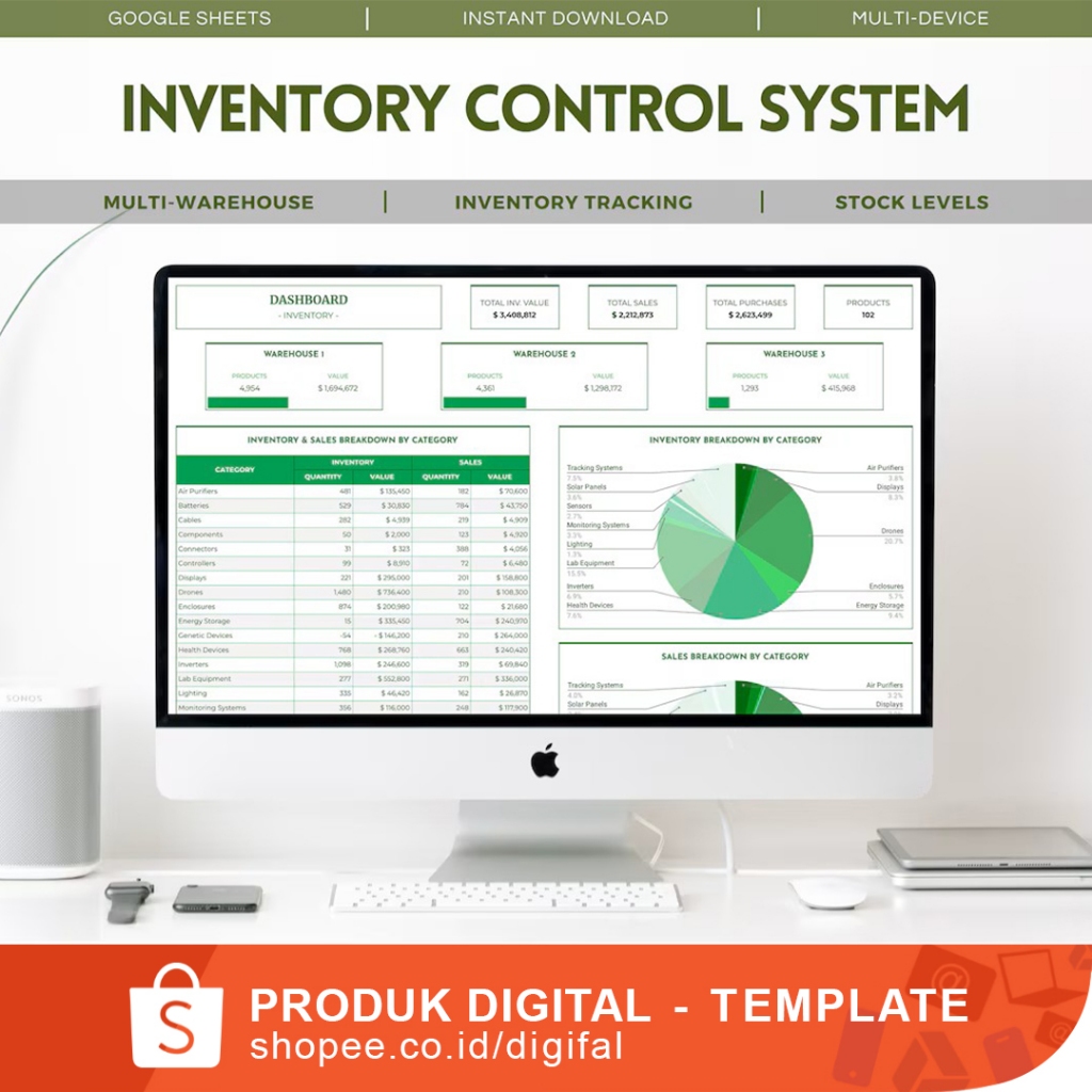 Jual All-in-One Inventory Control System - Multi Warehouse ...